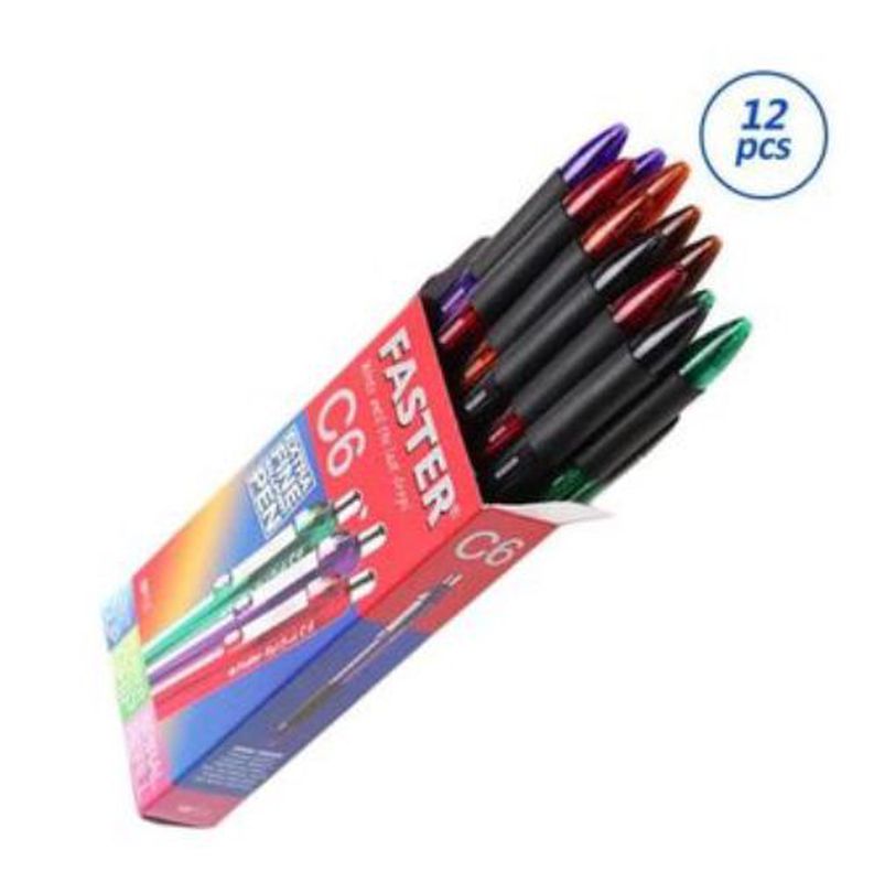Ballpoint Faster C6 Extra Fine - Kotak