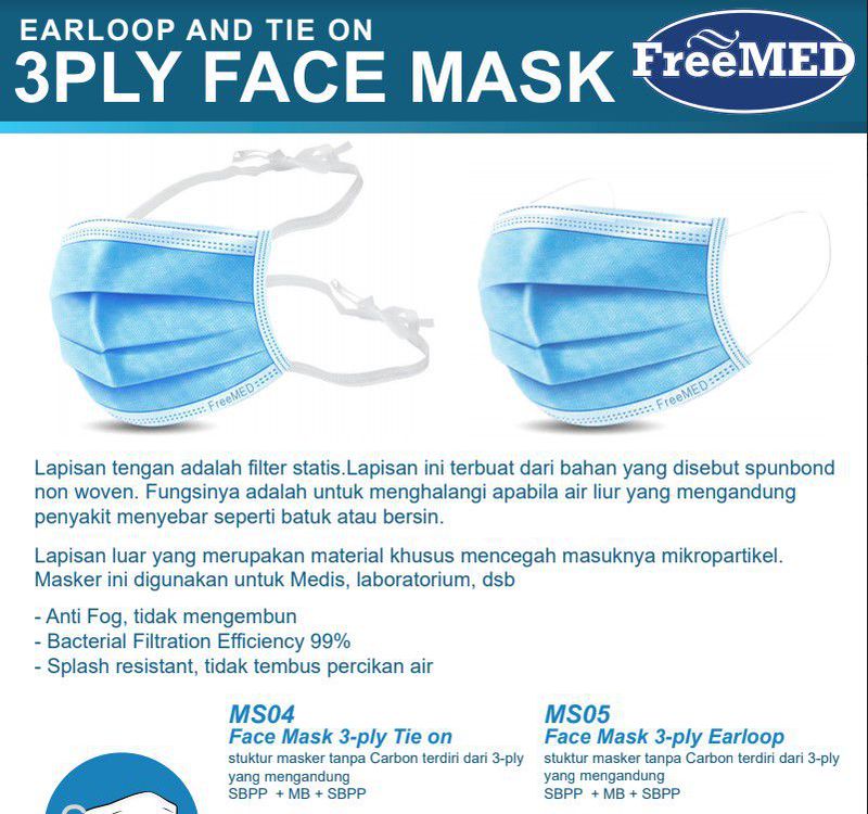 Masker Medis 3 PLY