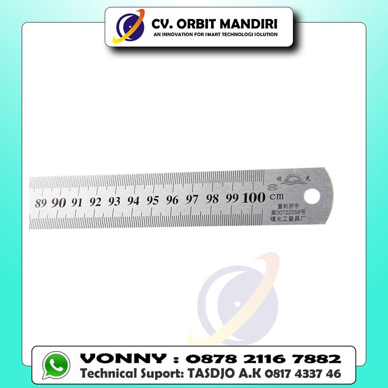 Penggaris / Mistar Besi 1 meter