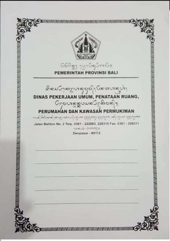 Stopmap Lambang Daerah Hitam Putih