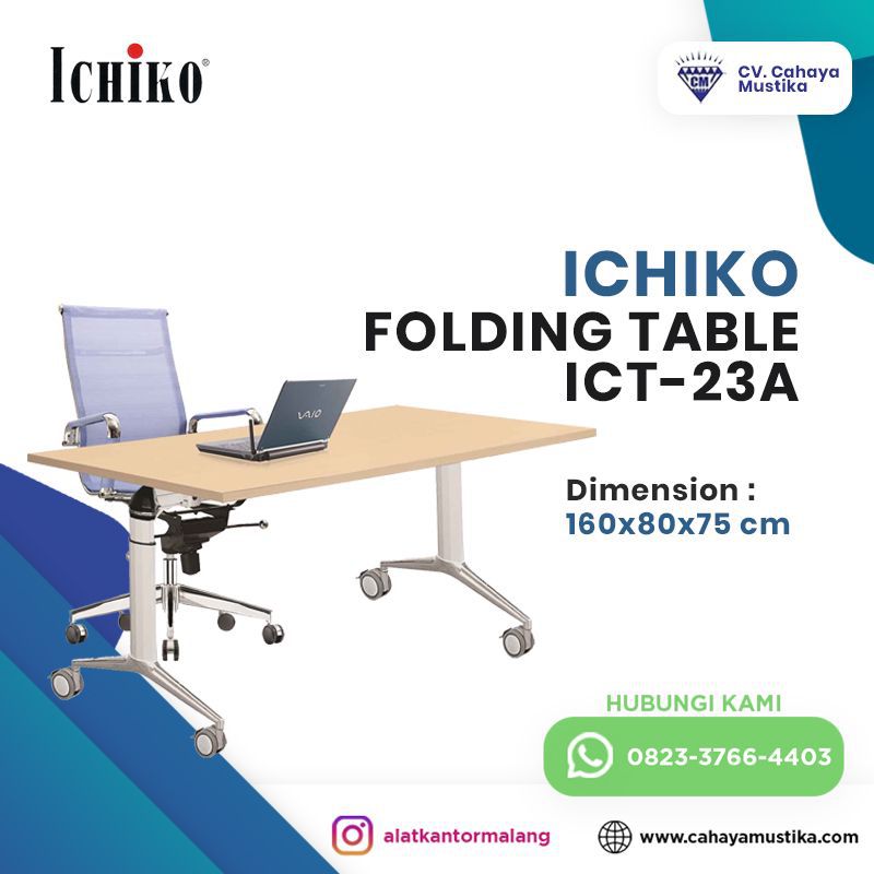 Meja Kerja ICHIKO FOLDING TABLE ICT – 23A