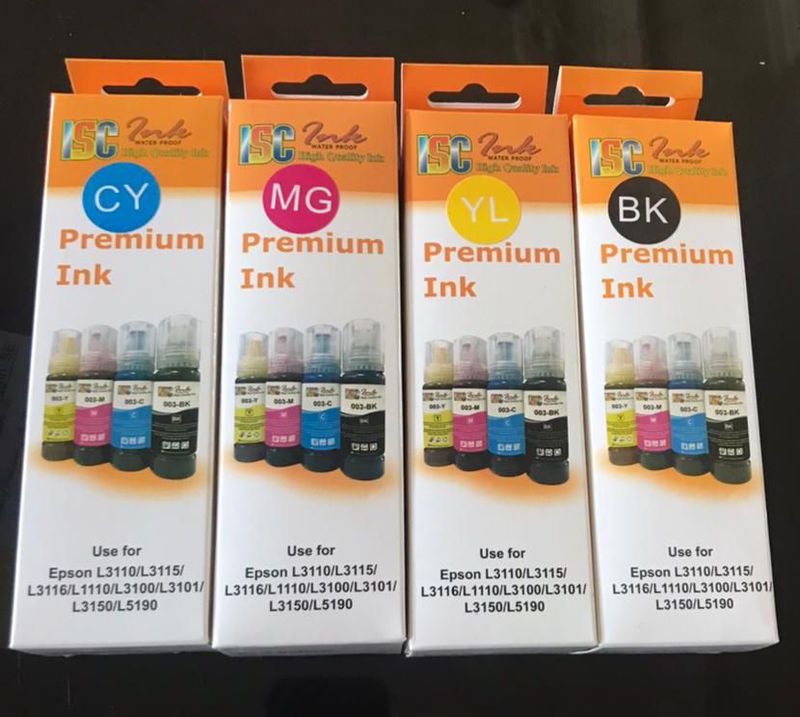 ISC Ink Tinta Refill Epson 003 (C), (M), (Y) dan (K)