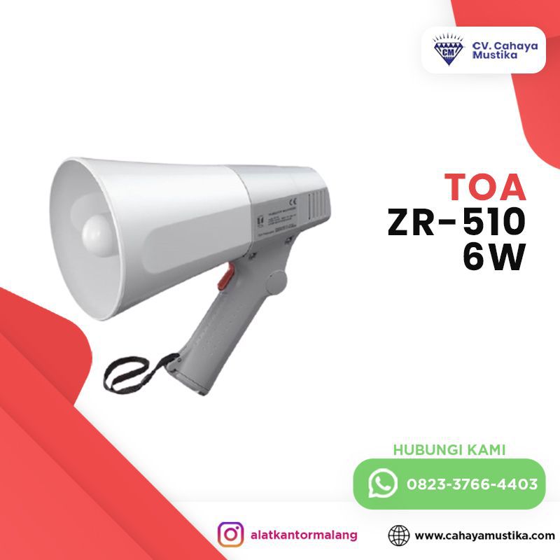 HANDGRIP MEGAPHONE TOA ZR-510 6W