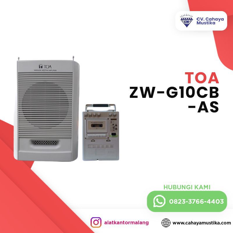 PORTABLE WIRELESS AMPLIFIER TOA ZW-G10CB-AS
