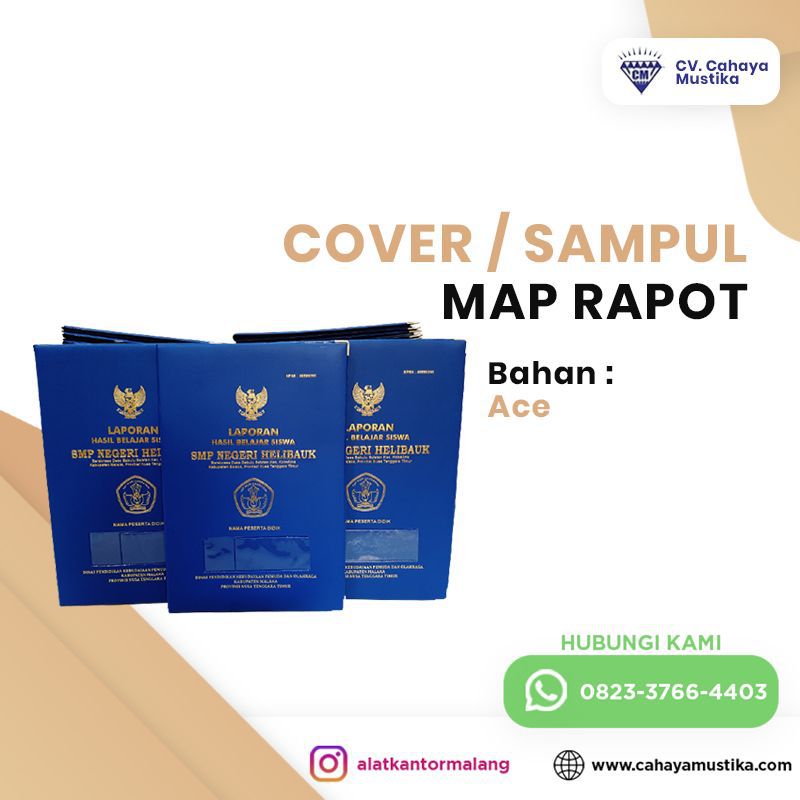 Cover / Sampul Map Rapot Bahan Ace