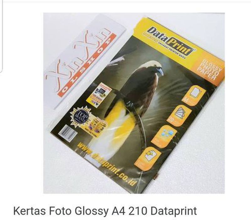 KERTAS FOTO GLOSSY A4 210 DATAPRINT
