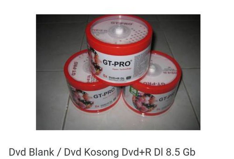 DVD BLANK/DVD KOSONG DVD + R DI 8.5 GB