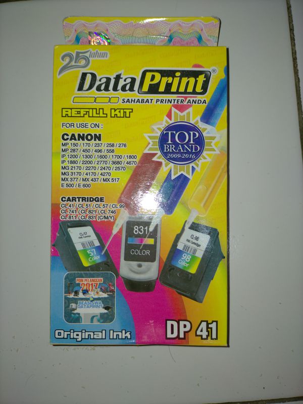 Refill Tinta Data Printer Colour - Hijau