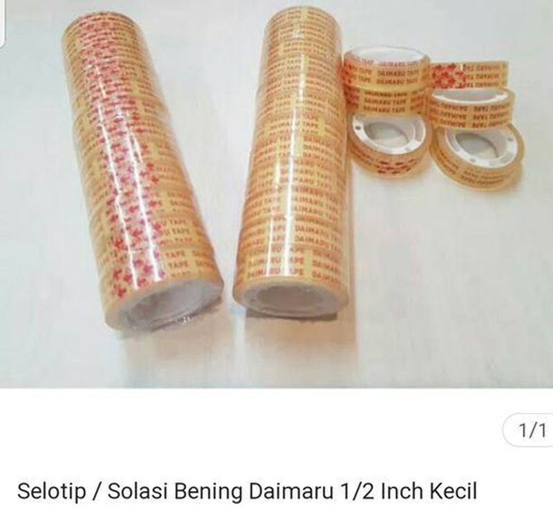 SELOTIP/SOLASI BENING DAIMARU 1/2 INCH KECIL