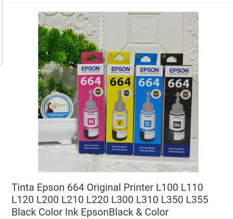 TINTA EPSON 664 ORIGINAL PINTER
