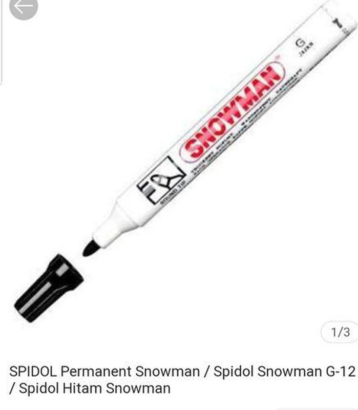 SPIDOL PERMANENT SNOWMAN/SPIDOL SNOWMAN G-12/SPIDOL HITAM