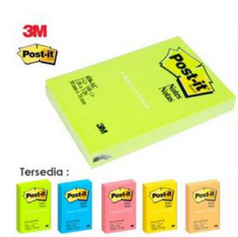3M Post It Notes 656 - 2 x 3 Inci - 1 Set Isi 12 Pad @ 100 Lembar