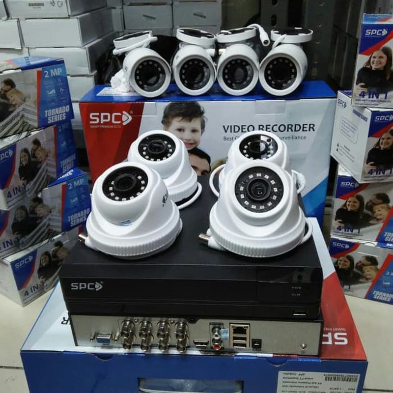 Paket kamera CCTV SPC 8 channel, Unit only Siap pasang - 1TB