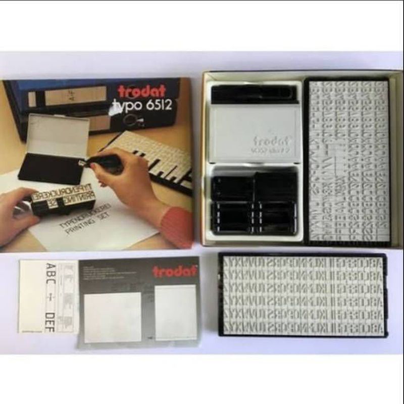 TRODAT STEMPEL TYPO 6512 PRINTING SET