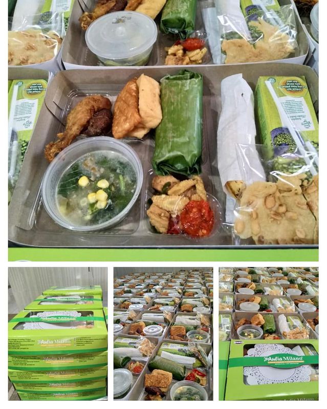 Nasi Box Tradisional Paket 1 - Nasi Merah