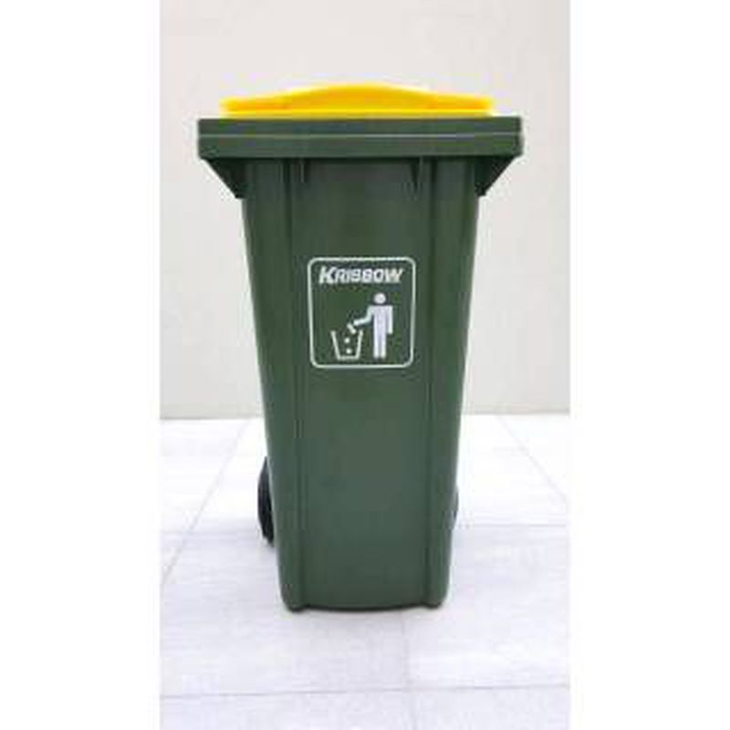 Tempat bak sampah dorong