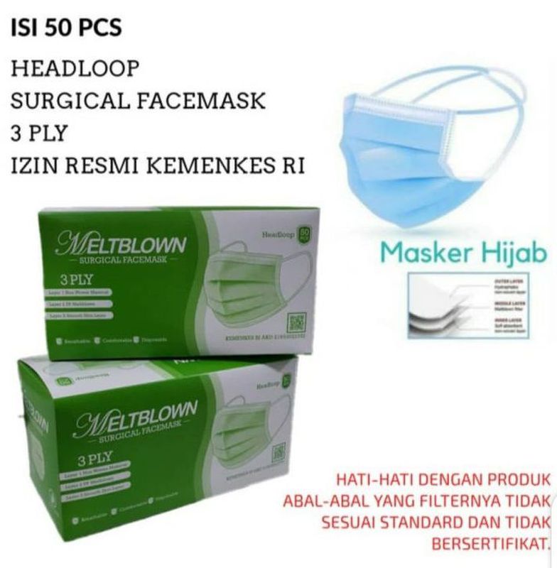 Masker Medis 3 Ply Disposable Face Mask