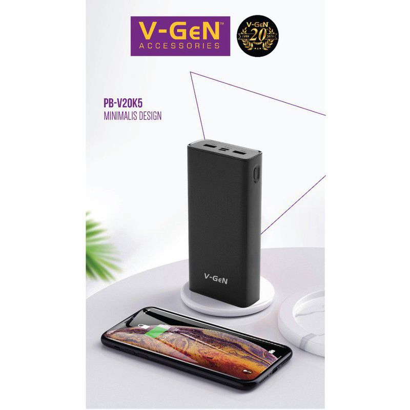 PB-V20K5 V-Gen Power Bank 20.000 mAh