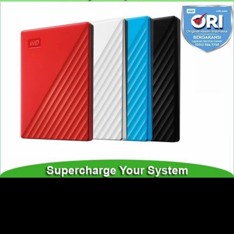 WD 1TB My Passport Portable Storage - Biru