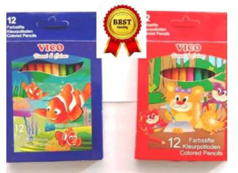 Pensil 12 warna Vico Pendek
