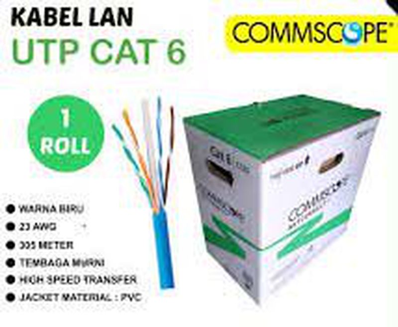 COMMSCOPE UTP CABLE CAT 6 - BLUE [1427071-6]