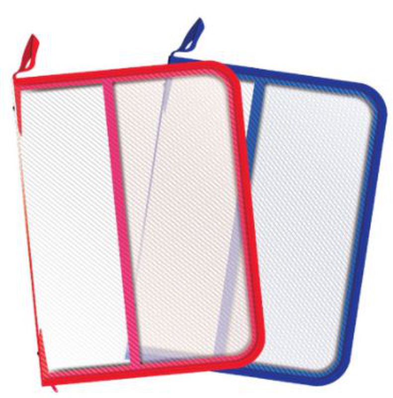 Map Plastik Jaring resleting zipper