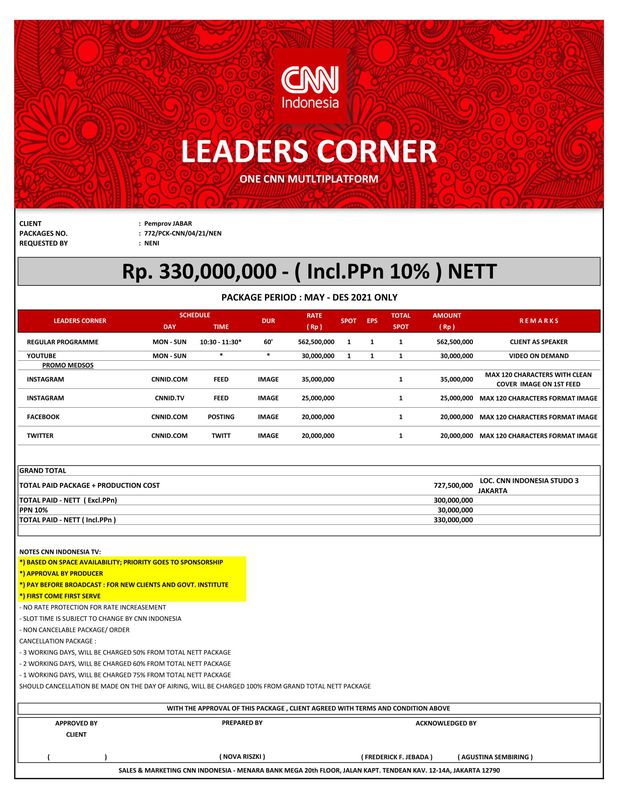 LEADERS CORNER