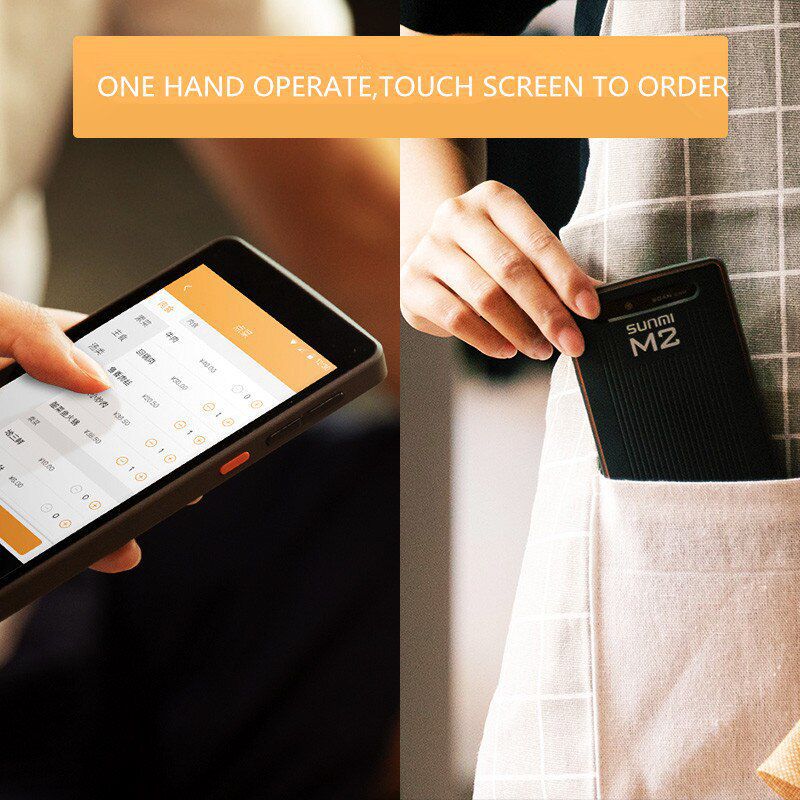 Sunmi M2 Genggam Nirkabel Android WIFI 4G Barcode Scanner dengan ...