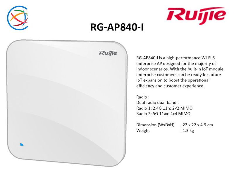 Access Point Ruijie RG-AP840-I Wireless Access Point Indoor Series