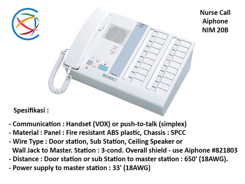 Telepon Perawat Nurse Call Aiphone NIM 20B