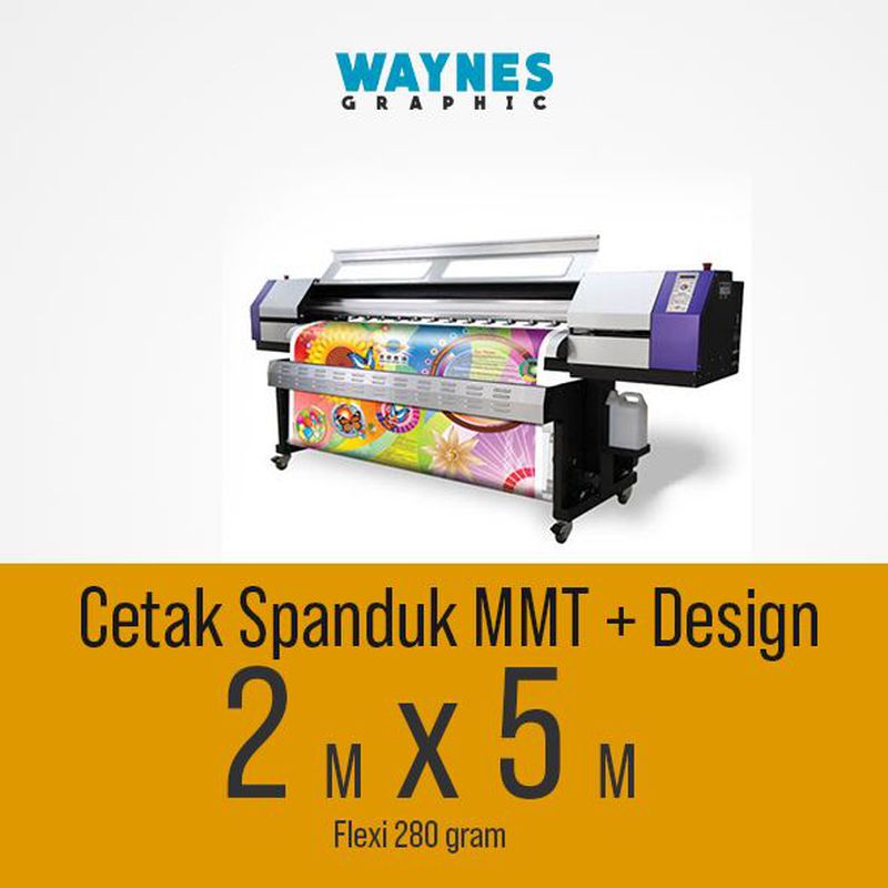 Spanduk Banner MMT ukuran 2 X 5