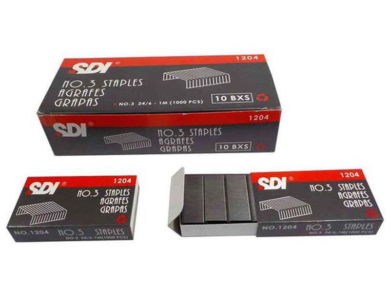 Isi Staples SDI No.3 ( 1 pak = 10 box kecil )