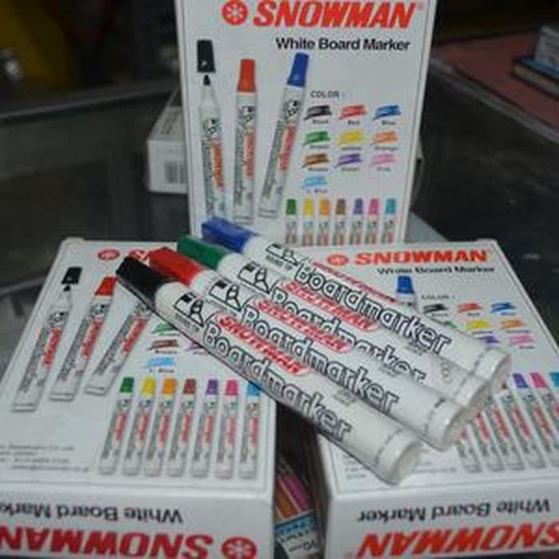Spidol White Board Snowman - Biru