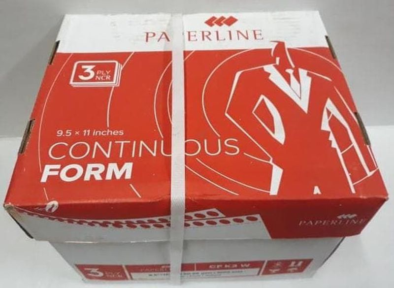 Continuous Form 9 1/2 x 11'' 3 Ply Paperline