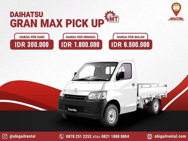 Rental Mobil Pick Up Manual Bulanan