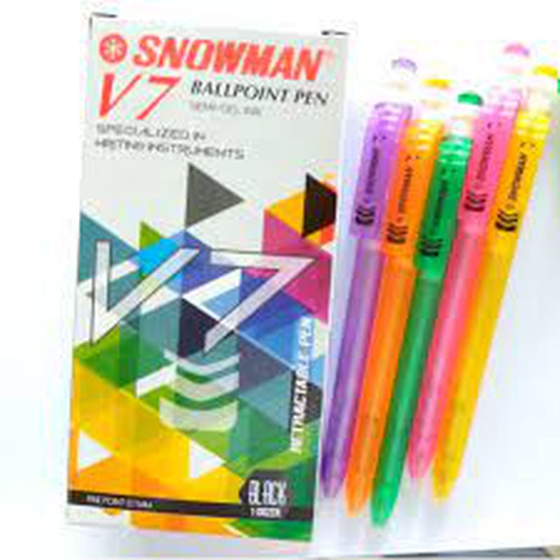 Ballpoint Snowman V7