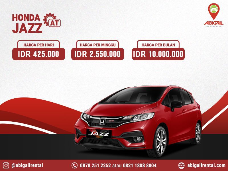 Rental Mobil New Jazz Matic Mingguan