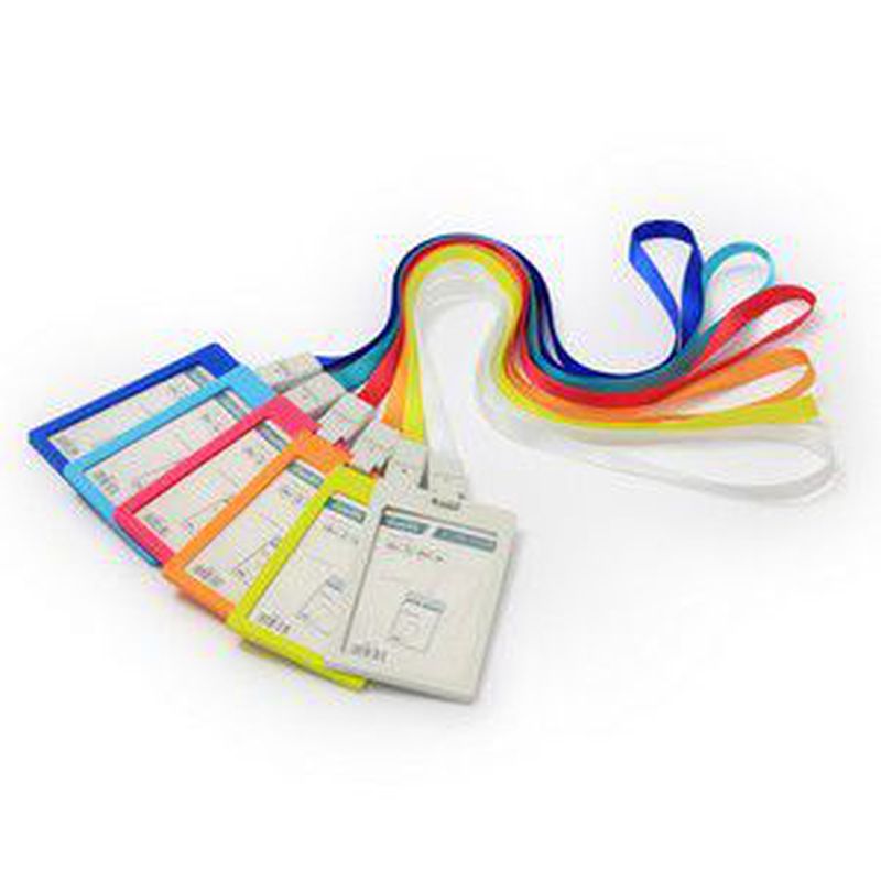 Bantex ID Card Holder Series Lanyard Portrait #8865 - Sky Blue