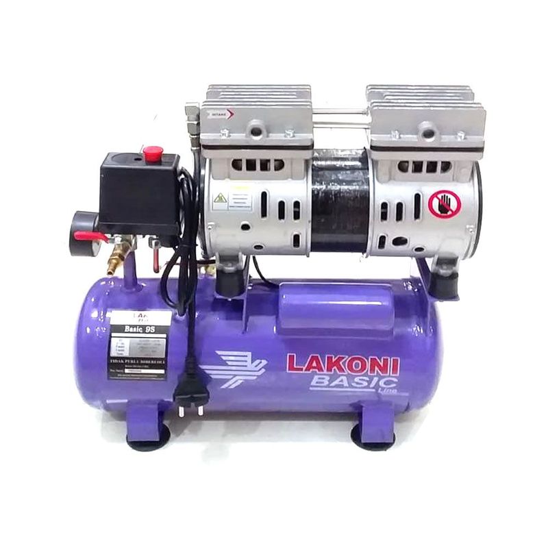 Lakoni Kompresor Angin Basic 9S Oilless Silent 3/4 0.75