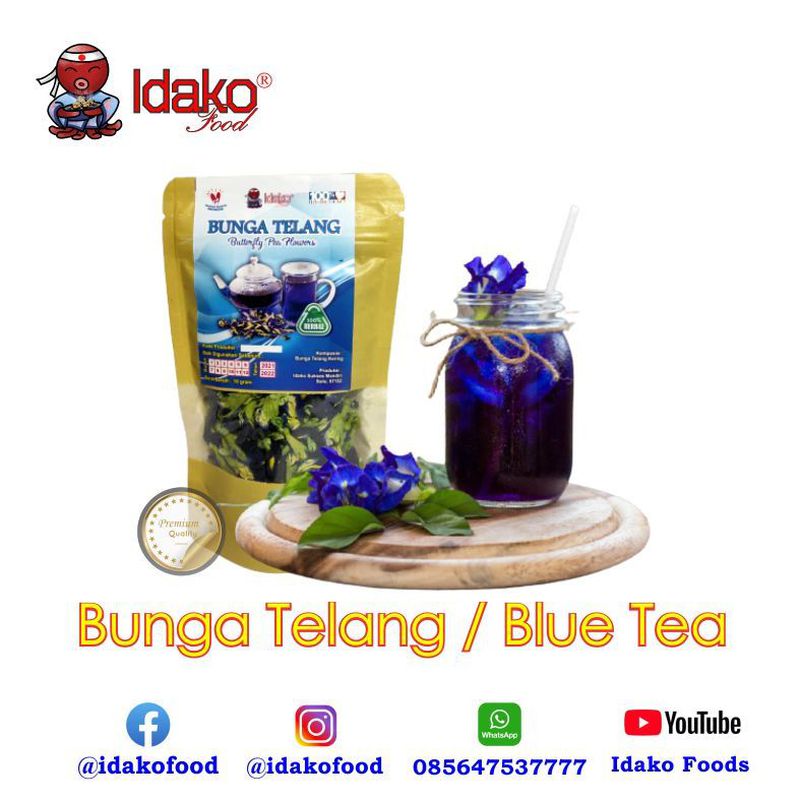 Teh Bunga Telang / Blue Tea / Butterfly Pea Flowers
