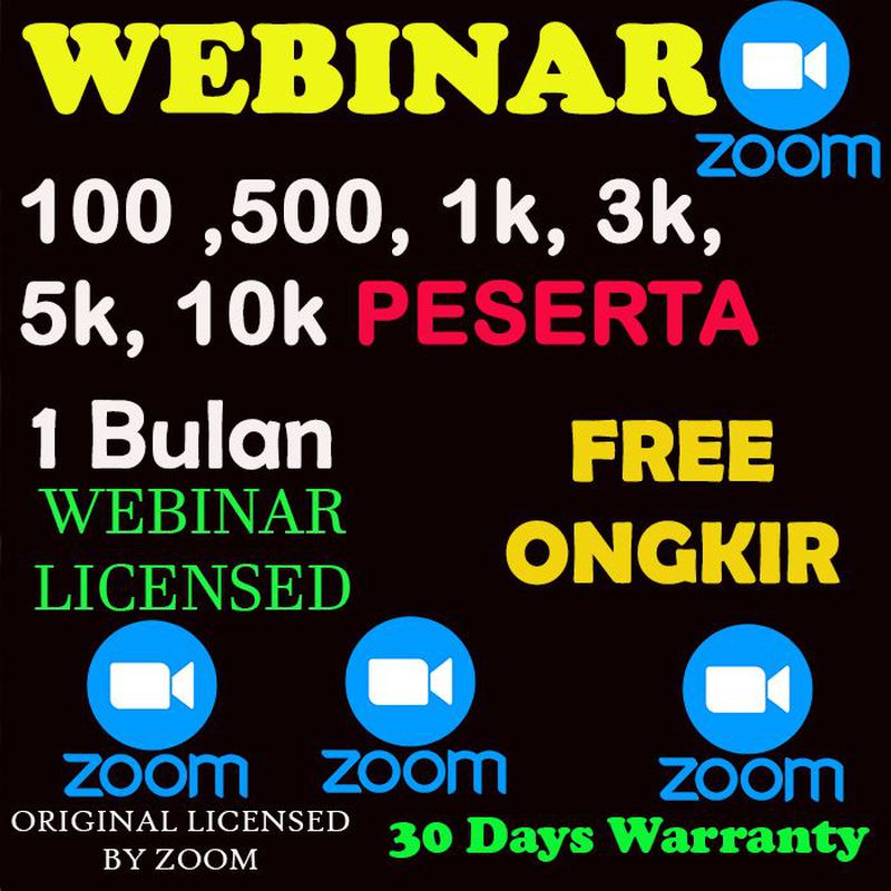 WEBINAR 100 500 1000 3000 5000 10000 PESERTA TERMURAH 1 BULAN - 1000 Peserta