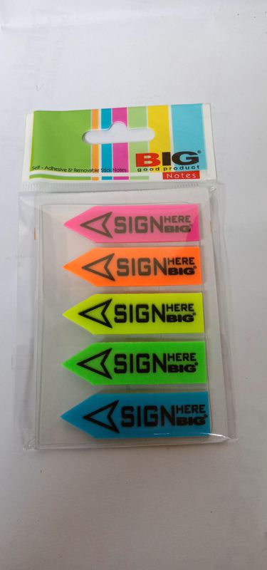 Sticky Note Sign Here BIG 6021