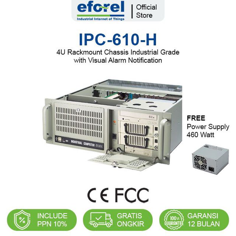 Casing Komputer Industrial Chassis CPU 4U Rackmount Advantech IPC-610H