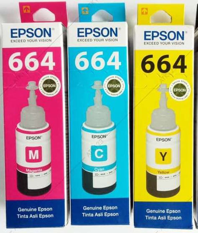 Tinta Printer Epson 664 Color/Warna - Cyan