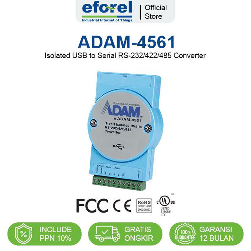 Isolated USB To Serial Converter RS-485 Industrial Advantech ADAM-4561