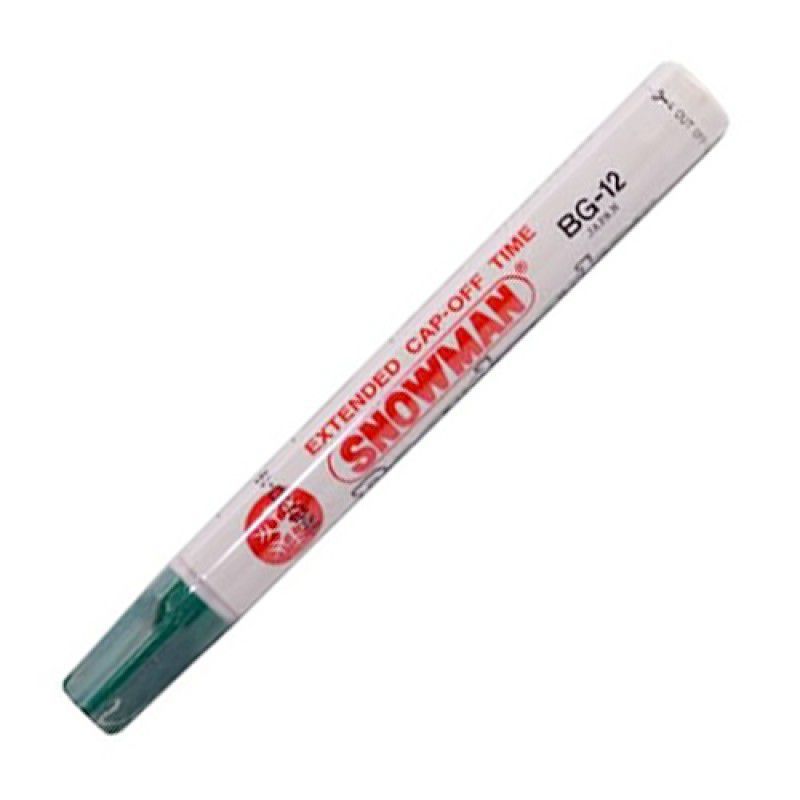 SPIDOL SNOWMAN WHITE BOARD MARKER G-12 HIJAU