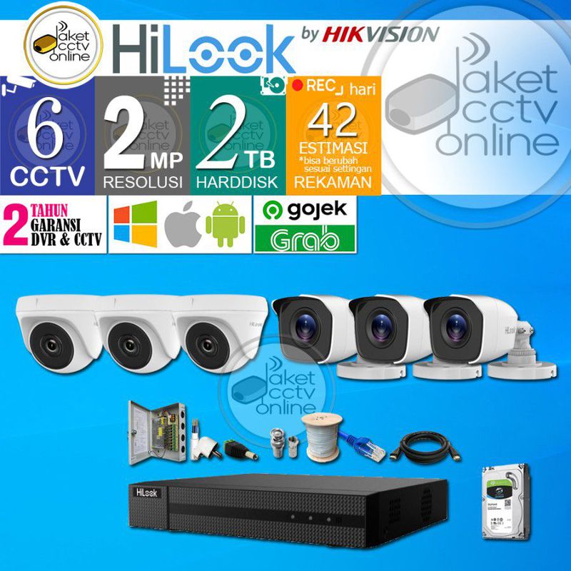 PAKET CCTV 6 CHANEL