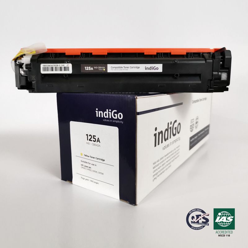 Toner Compatible indiGo 125A Yellow setara HP 125A / CB542A & CANON 316