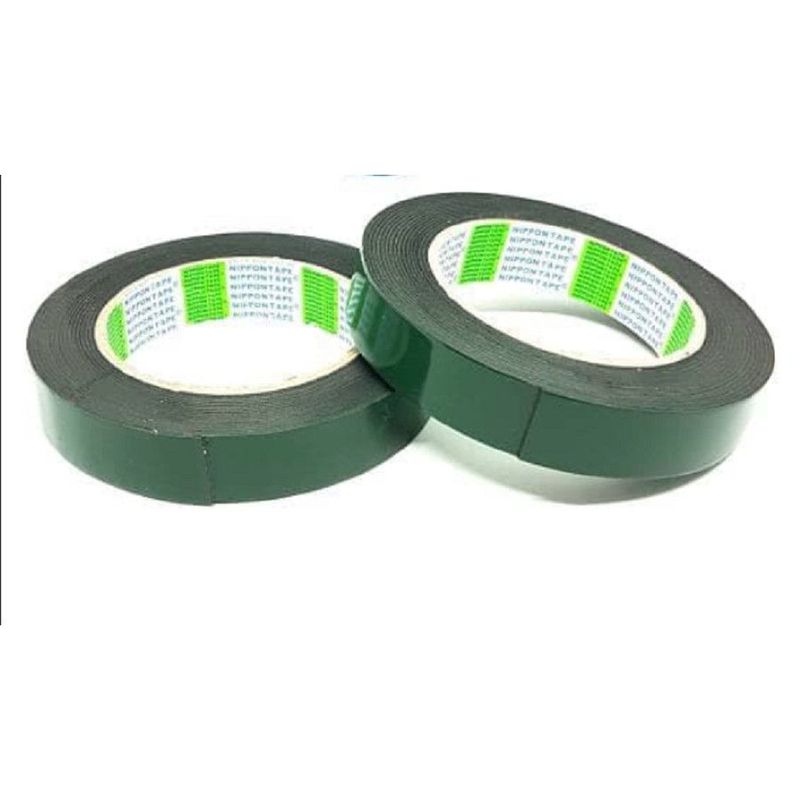 Double tape busa / Lem Timbal Balik Busa 1inch NT Hijau