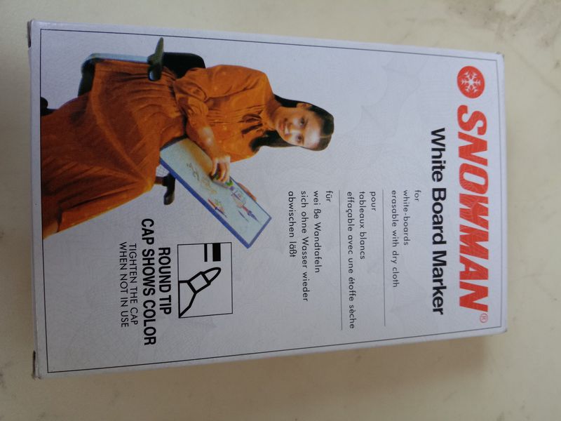 Spidol Whiteboard Snowman BG-12 - Biru